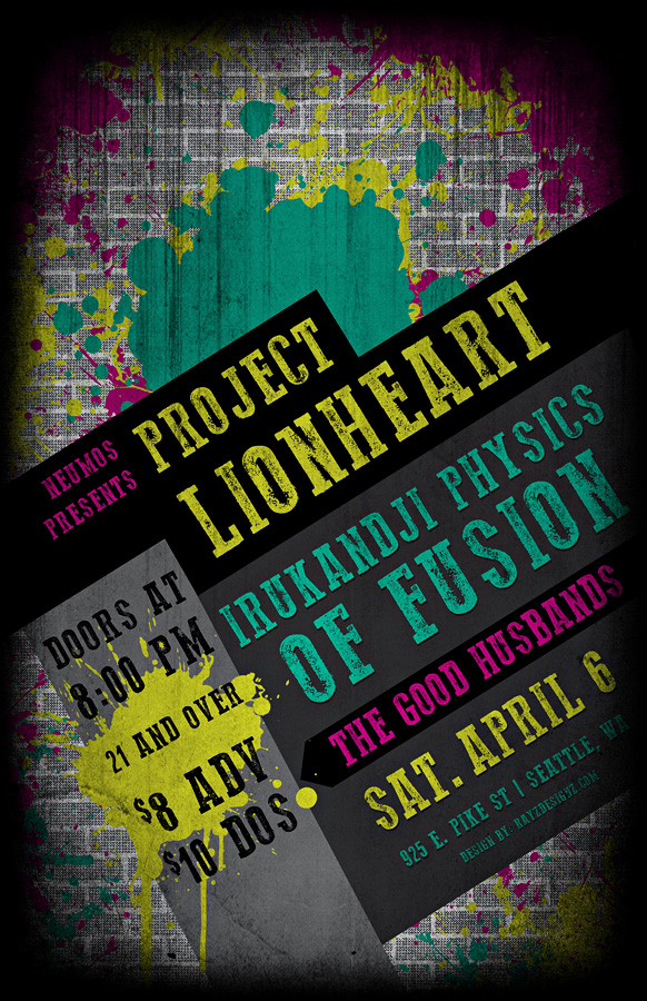 Project Lionheart / Irukandji Physics of Fusion Show Poster – Rayz ...